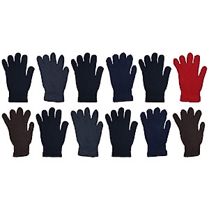 24x Winter Beanies & Gloves Combo Pack, Bulk Pack for Men Women, Warm Cozy Gift (Assorted #1)