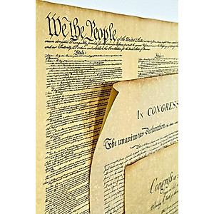Three Documents of Freedom Constitution, Declaration of Independence, Bill of Rights