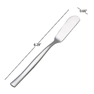 Xowine Stainless Steel Butter Knife Set of 12, Spreader Knives