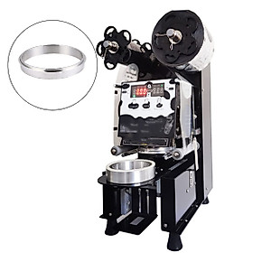 CRAFTHROU 2pcs Coffee Makers Sealing Ring Silver Cup Seal Replacement Aluminum Sealing Machine Ring Cup Sealer Machine Parts