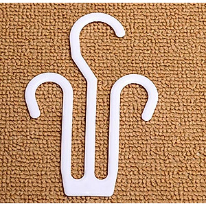 WellieSTR 100 Pcs (White) Plastic Slippers Leather Shoes Drying Shelf Hanger Shoes Hanger Drying Rack