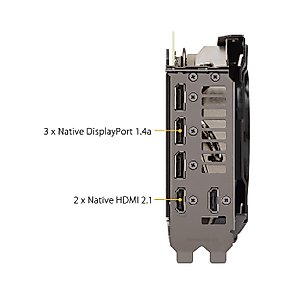 ASUS TUF Gaming NVIDIA GeForce RTX 3080 Ti OC Edition Graphics Card (PCIe 4.0, 12GB GDDR6X, HDMI 2.1, DisplayPort 1.4a, Dual Ball Fan Bearings, Military-Grade Certification, GPU Tweak II) (Renewed)