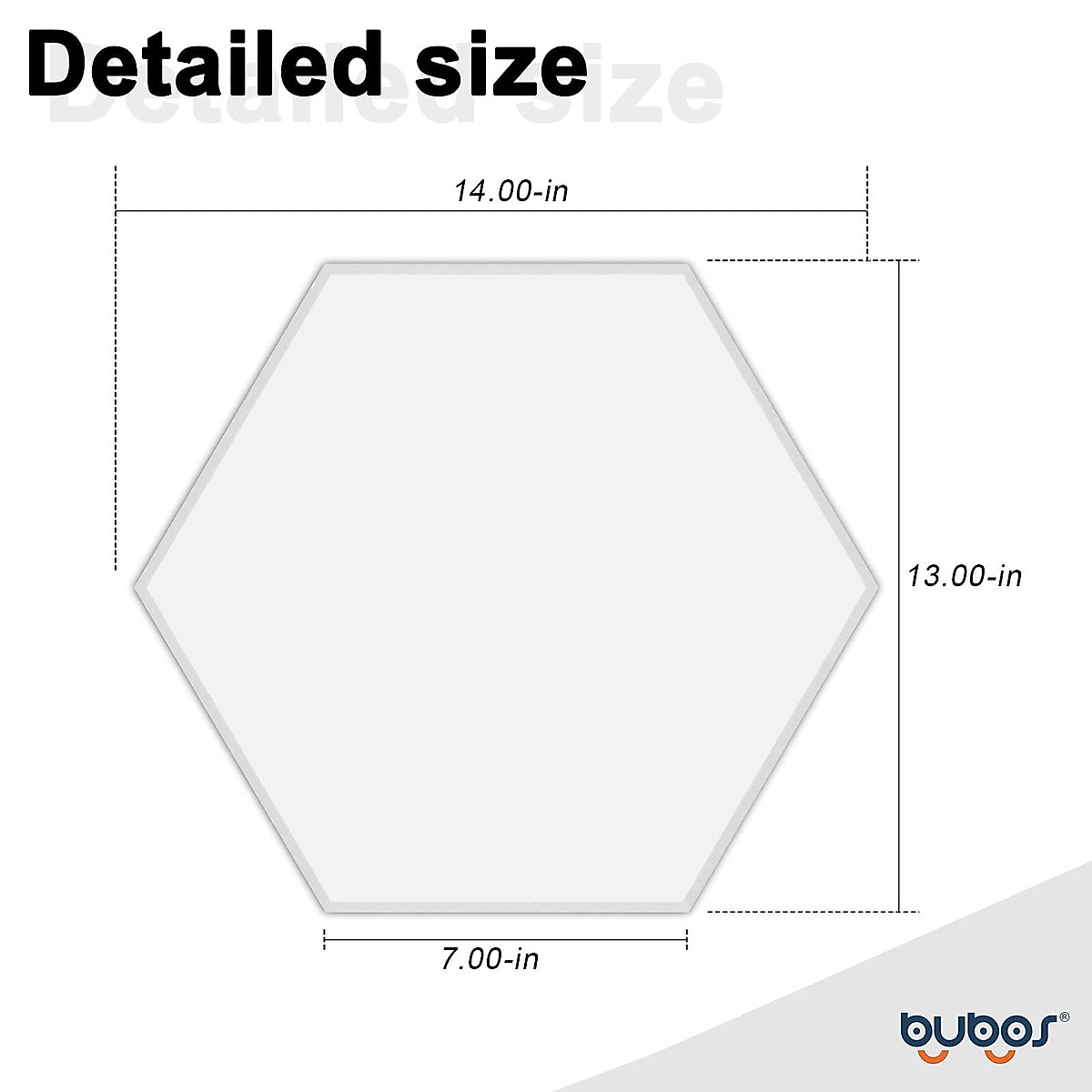 BUBOS 12 Pack Hexagon Acoustic Panels Soundproof Wall Panels,14 X 13 X 0.4Inches Sound Absorbing Panels Acoustical Wall Panels, Acoustic Treatment for Recording Studio, Office, Home,White