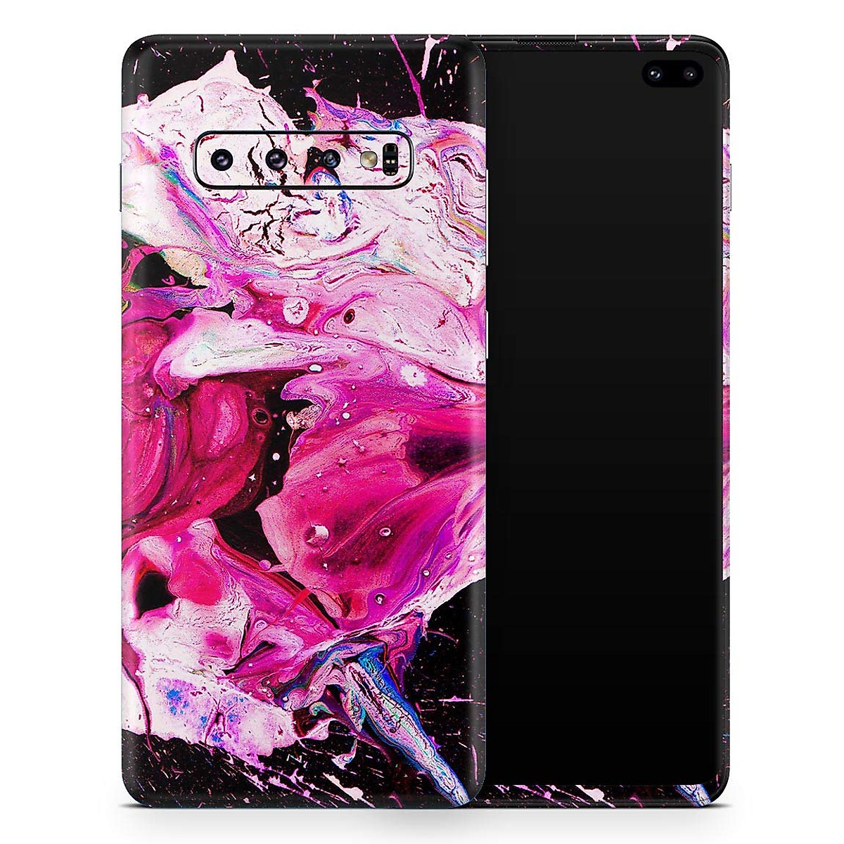 DesignSkinz Liquid Abstract Paint V5 Protective Vinyl Decal Wrap Skin Cover Compatible with The Samsung Galaxy S20 (Screen Trim & Back Glass Skin)