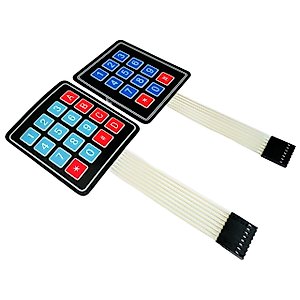 DIYables 3x4 4x4 Membrane Matrix Keypad for Arduino, ESP32, ESP8266, for Raspberry Pi