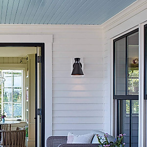 c cattleya Dusk to Dawn Outdoor Lighting Wall Sconce Motion Sensor Outdoor Lights Matte Black Exterior Patio Porch Light for Front Porch/Deck/Patio/Garden/Balcony (2-Pack)