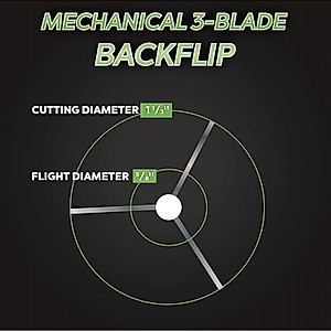 TRUGLO Titanium X 100 Grain Backflip Mechanical Broadhead for Compound Bow Hunting - 3-Blade, 5/8' Flight Dia; 1 1/2' Cutting Dia