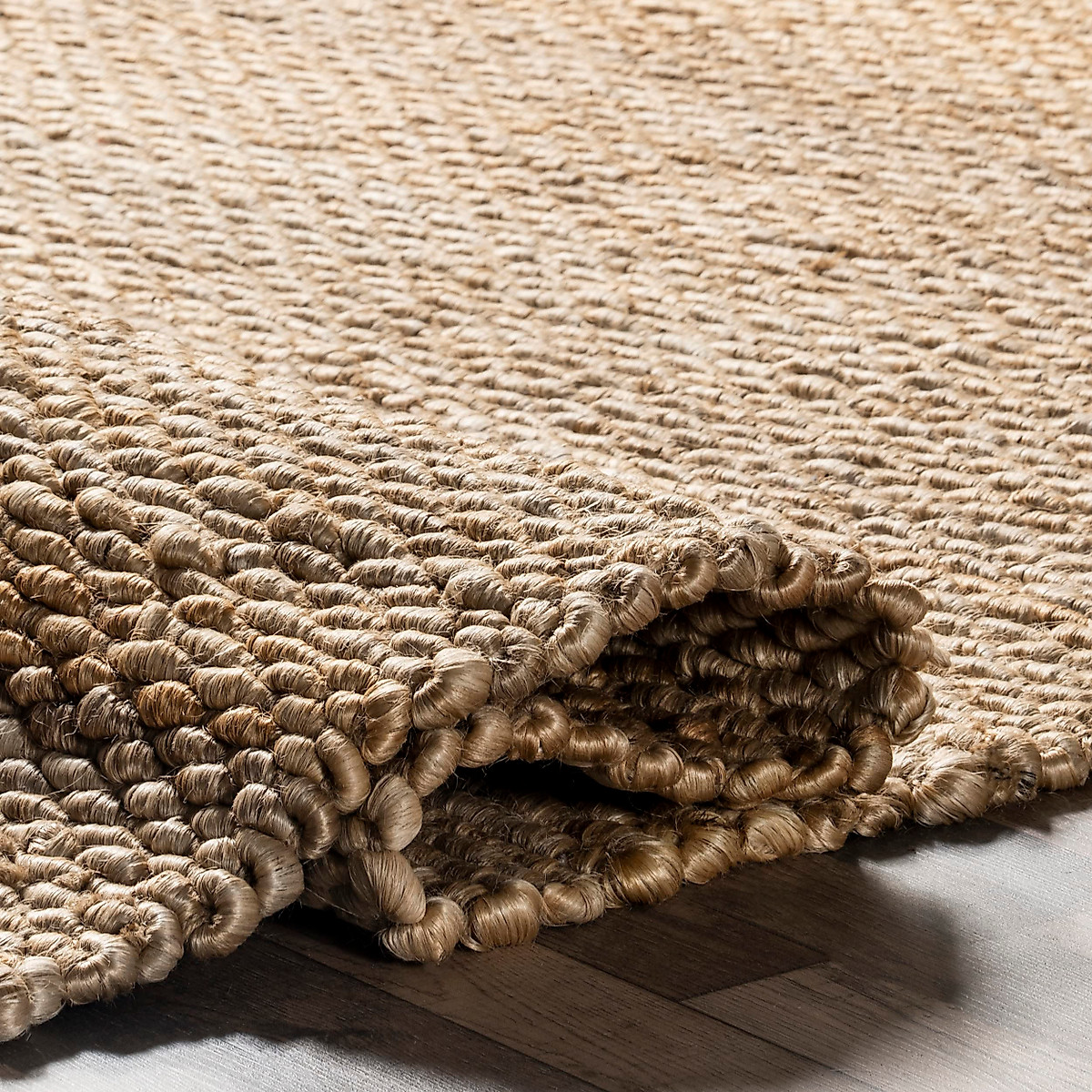 nuLOOM Hailey Hand Woven Jute Area Rug, 8x11, Natural