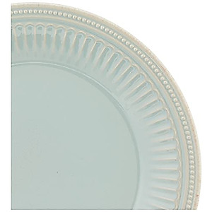 Lenox 870009 French Perle Groove 12-Piece Plate & Bowl Set Blue