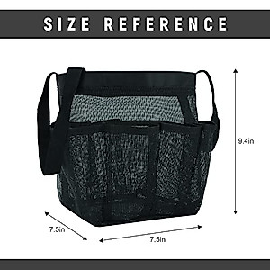 Ynport Mesh Shower Caddy for College Dorm Room Hanging Portable Shower Tote Bag Large Toiletry Bag Bathroom Accessories Basket