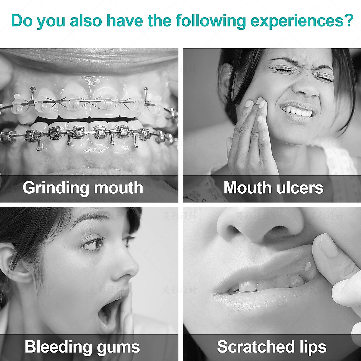 Annhua Orthodontist Braces Wax Ortho Dots 10 Pack for Aligners, Braces Wearer, Brackets, Invisible-lingers, Dental Orthodontic Wax Strips White - Unscented & Flavorless