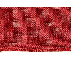 CleverDelights 20 Inch Red Burlap Squares - 12 Pack - Jute Burlap Fabric - Finished Edges - 20" x 20"