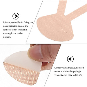 Healifty 6 Sheets of Nasal Tube Holder Nasogastric Feeding Tube Fastener Catheter Fixed Tape Sticker Adhesive Decals for Home Clinic Care Nursing Supplies 11x8. 5x0. 1cm