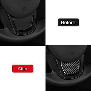 ITrims Car Steering Wheel Bottom Cover for Toyota Supra A90 2019-2022 Steering Wheel Accessories Trim Decoration 1PC Real Carbon Fiber
