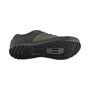 SHIMANO SH-AM503 Versatile Men's SPD Mountain Biking Shoe, Olive, 10-10.5