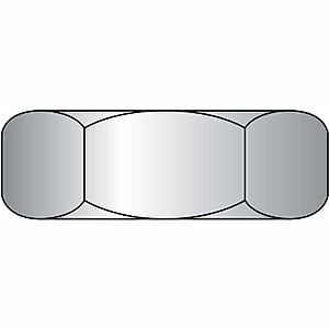 Nylon Insert Lock Nut, 10-32, Low Carbon Steel, Zinc, UNF, 100 Pack