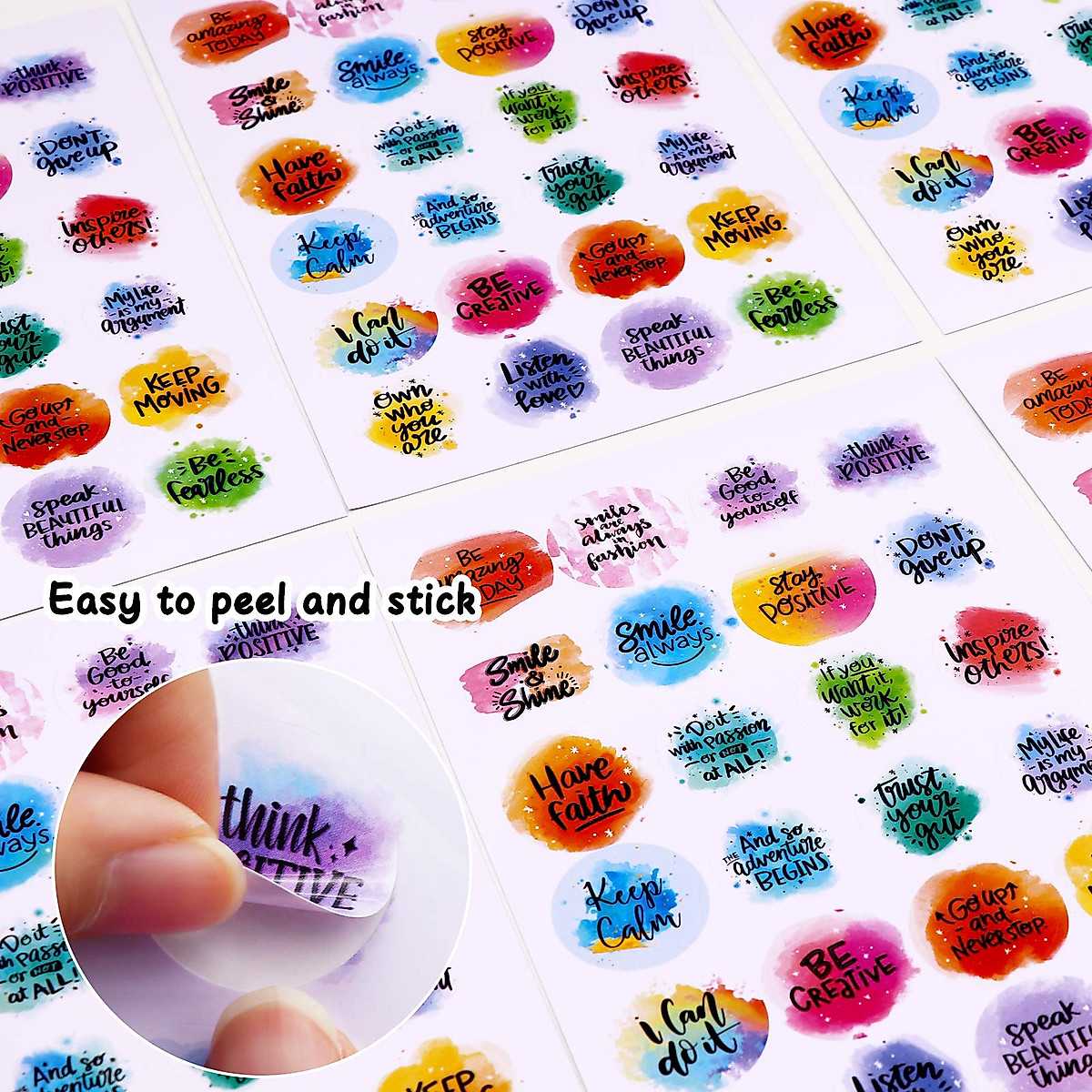 480 Counts Inspirational Quotes Words Stickers Inspiring Planner Stickers Encouraging Stickers Motivational Encouragement Stickers for Book Phone Car Bike Scrapbook