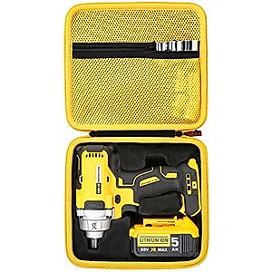 khanka Hard Carrying Case Replacement for DEWALT 20V MAX* XR Cordless Impact Wrench Kit DCF894B / DCF923B, Case Only