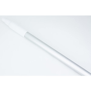 SPARTA 40246EC02 Aluminum Broom Handle, Mop Handle, Replacement Handle With Acme Threaded Tip For Commercial Cleaning, 30 Inches, White