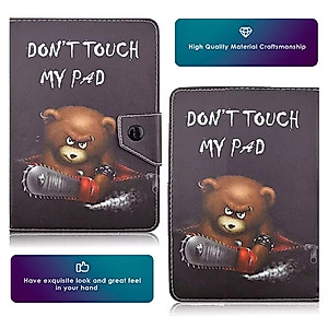 DETUOSI Universal 10.1 inch Tablet Case, 10 inch Tablet Cover, Magnetic Closure Travel Portable Protective Folio Leather Stand Shell Case for All Kinds of 9.6-10.6 inch Android/iOS/Windows Tablet #7