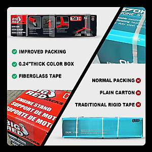 BIG RED T23401 Torin Steel Rotating Engine Stand with 360 Degree Rotating Head: 3/8 Ton (750 lb) Capacity, Red