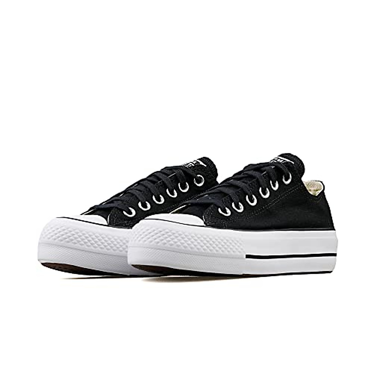 Converse Women's Chuck Taylor All Star Lift Sneakers, Black/White/White, 9 Medium US
