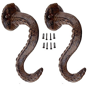 Octopus Tentacle Wall Hook 2 Pack for Octopus Bathroom Decor Lovers, Fans of Ocean Wall Decor, Nautical Bathroom Accessories, Octopus Wall Decor Bathroom Nautical Wall Hooks, Steampunk Decor