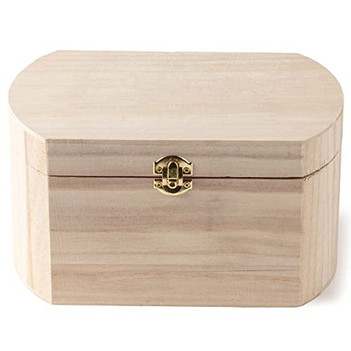 Darice Wood Box with Hinged Lid 14.6 x 24.6 x 13.6mm
