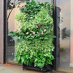 Artilife Vertical Wall Hanging Planters with 36 Pockets Outdoor Large Grow Bags for Herbs, Succulents, Artificial Plants or Flowers, Great for Garden and Patio Decoration