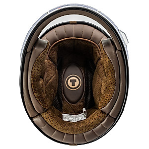 TORC T1 Unisex-Adult Retro Full face Motorcycle Helmets, Robin Egg Blue, Small