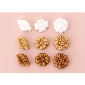 Canasuc Paris, Bouquet de Sucre, Pur Sucre de Canne, Assorted 84 MINI Molded Floral Sugars, Imported