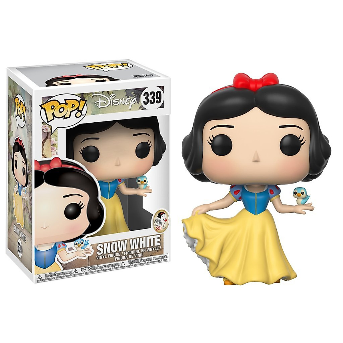 disney: Snow White and The Seven Dwarfs - Snow White Funko Pop! Vinyl Figure (Includes Compatible Pop Box Protector Case)