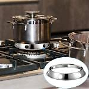 Stove Rack Home Pan Stand Support Gas Cooker Stainless Steel Reversible Pots Holder(2pcs 23.5cm)