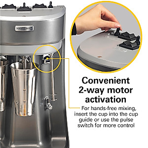 Hamilton Beach HMD400 120V Triple Spindle Commercial Drink Mixer