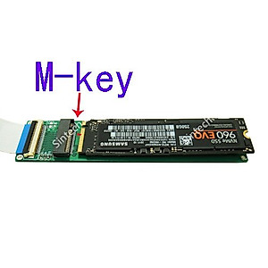 Sintech M.2 (NGFF) NVME SSD to M2 A/E Key WiFi Port with 20cm Cable(M.2 Only Provide PCIe 1X Lane)