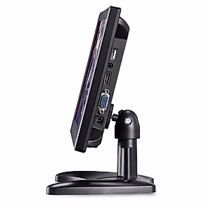 KALESMART 10.1 inch 1280x800 Rimless HDMI Monitor with VGA/HDMI Ports Built-in Speaker for Raspberry Pi Home Security CCTV PC Display