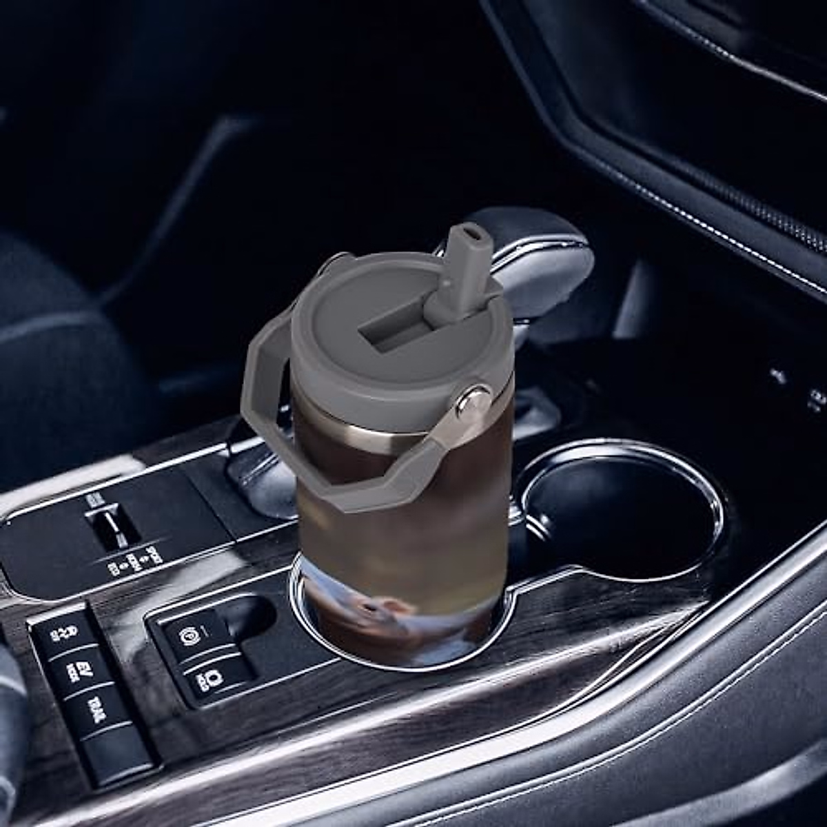 SYJTGDE Large Capacity Car Cup Baby Hippos Fashionable Upgrade Car Cup Advanced And Beautiful Travel Cup