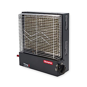 Camco Olympian RV Wave-3 LP Gas Catalytic Safety Heater, Adjustable 1600 to 3000 BTU, Warms 130 Square Feet of Space, Portable and Wall Mountable