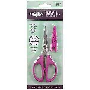 Havel's Serrated Embroidery Scissors, Purple