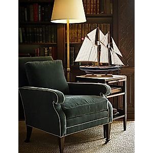 SAILINGSTORY Wooden Sailboat Model Ship Bluenose 1/85 Scale Replica Schooner Sailboat Decor Medium