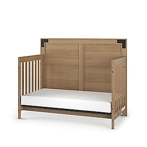 Child Craft Lucas Crib and Dresser Nursery Set, 2-Piece, Includes 4-in-1 Convertible Crib and 3-Drawer Dresser, Grows with Your Baby (Nutmeg)