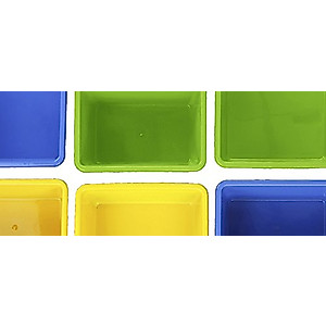 Humble Crew, White/Primary Kids' Toy Storage Organizer with 12 Plastic Bins