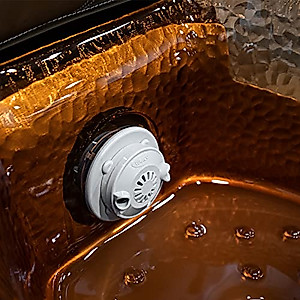 Viggo II FX Shiatsulogic Pedicure Chair Metallic Gold Stylish Pedicure Tub w/Discharge Pump & Pipe-Less Magnetic Jet Pedicure Spa, Black Cover Set