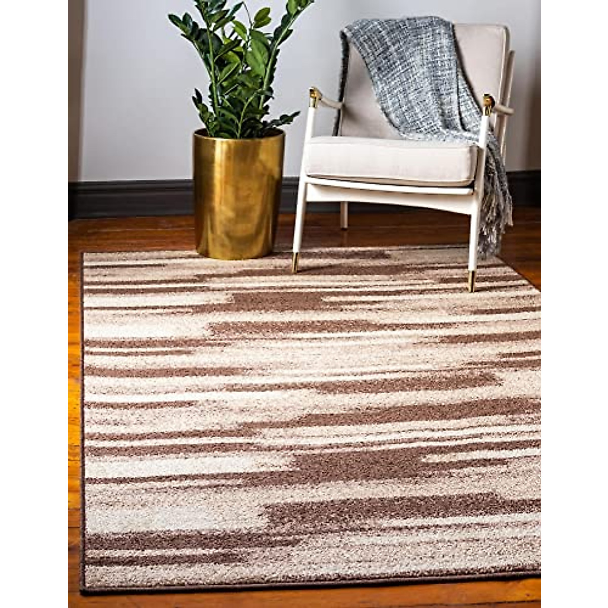 Unique Loom Autumn Collection Area Rug - Wheat (5' 1" x 8' Rectangle, Brown/ Beige)