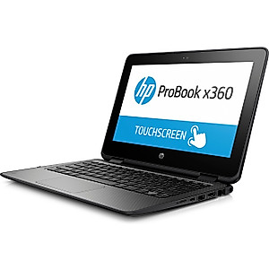 HP ProBook x360 11.6in G1 EE Notebook, LED HD Touchscreen, Intel Celeron N3350 Dual-Core 1.1GHz, 4GB DDR3, 64GB SSD eMMC, 802.11ac, Bluetooth 4.2, Win10Pro - 64Bit (Renewed)