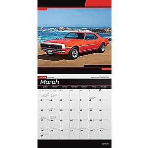 Camaro OFFICIAL | 2024 12 x 24 Inch Monthly Square Wall Calendar | BrownTrout | Chevrolet Motor Muscle Car