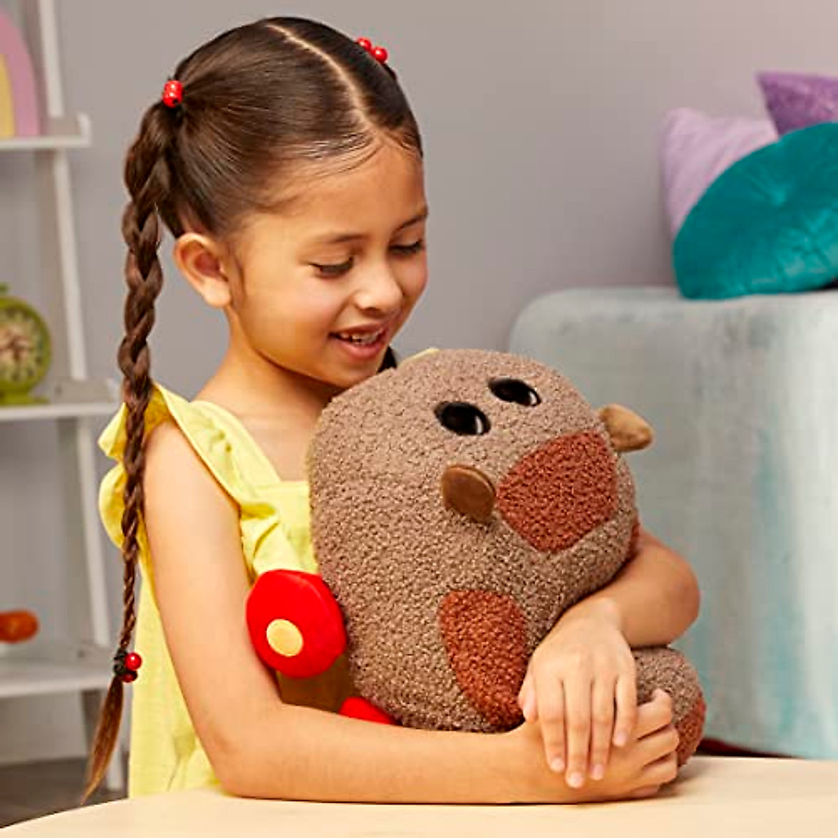 MGA Entertainment Pui Pui Molcar 11-Inch Teddy, Ultrasoft Stuffed Animal Medium Plush Toy, Gift for Kids Girls Boys Collectors Ages 3 4 5 6 7+