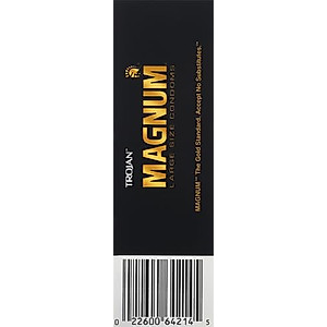 Trojan Magnum Large Size Lubricated Condoms - 12 count