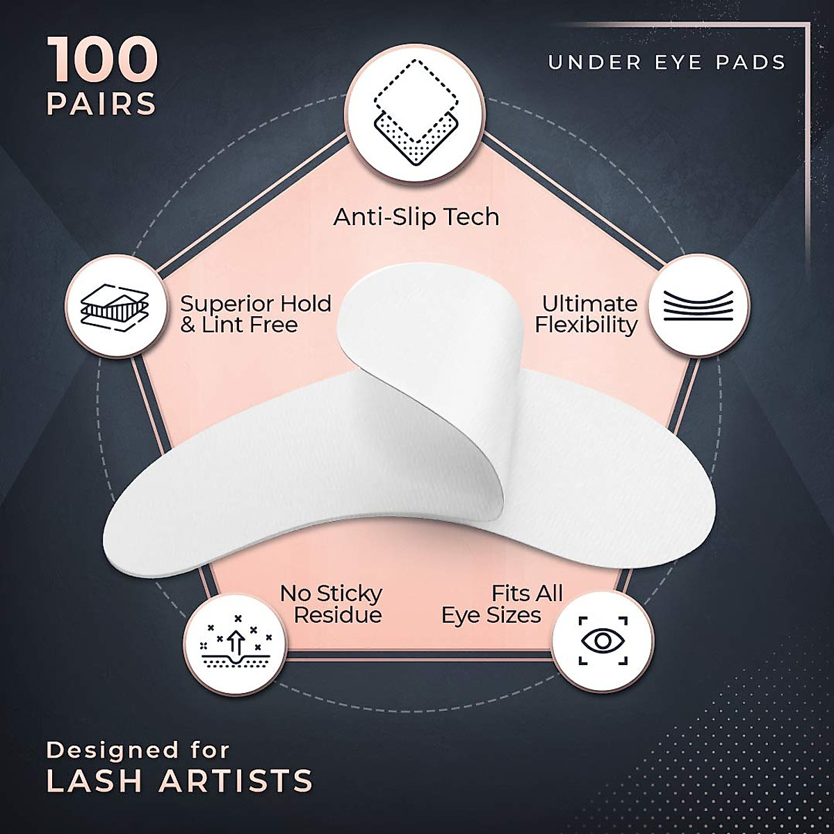 700 PCS Lash Extension Supplies Kit For Eyelash Techs | 100 Under Eye Pads | 200 Micro Brushes | 100 Disposable Mascara Wands | 200 Lip Brushes | 100 Glue Ring Holder | 2 Medical Tape | Eyelash Tools