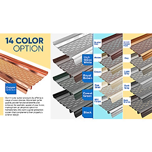 Waterlock Micromesh 5 inch Gutter Guards Leaf Protection, 100 Feet Royal Brown, Stainless Steel Mesh, Aluminum Gutter Covers, Contractor Grade Gutter Guard from Manufacturer